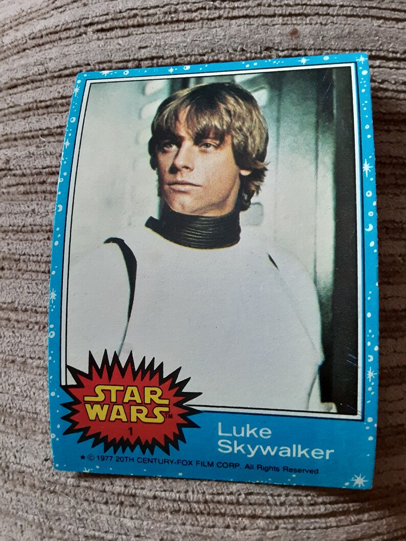 Luke Skywalker Trading Card - Etsy