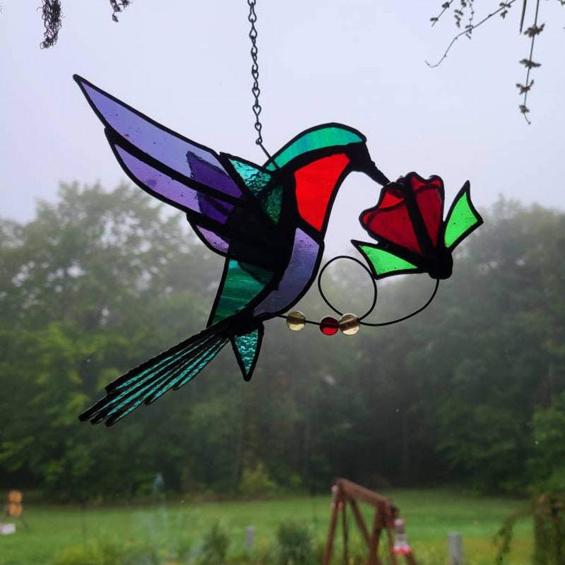Glass Hummingbird - Etsy
