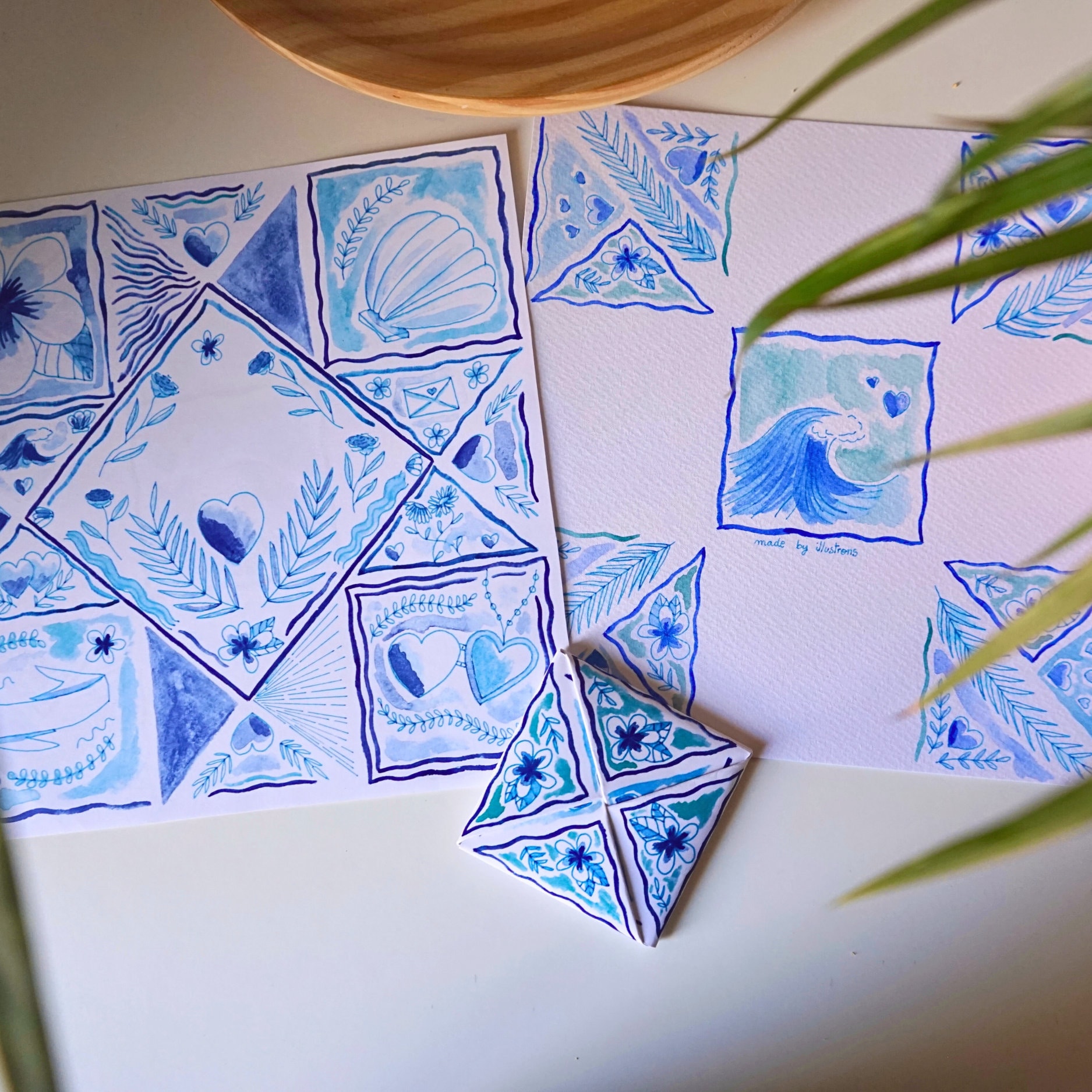 Ocean Puzzle Purse by Illustrons Template (digital Version) - Instant ...