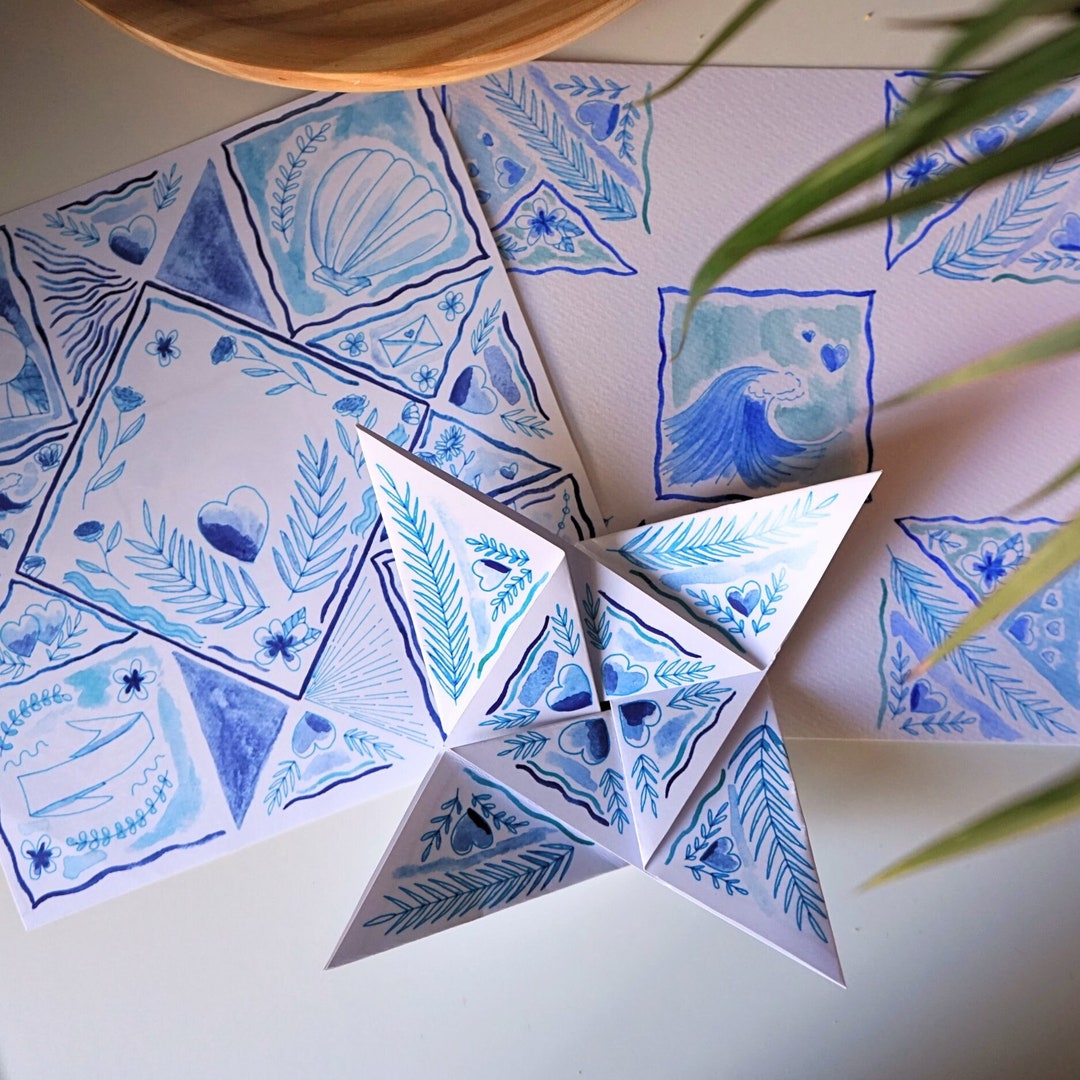 Ocean Puzzle Purse by Illustrons Template (digital Version) - Instant ...