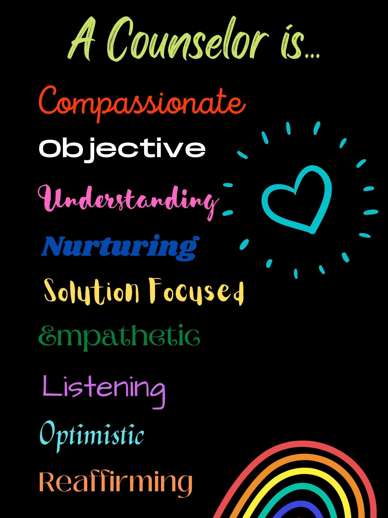 11x17 a Counselor Is... /11x17 Poster for Counselor/ Counselor Office ...