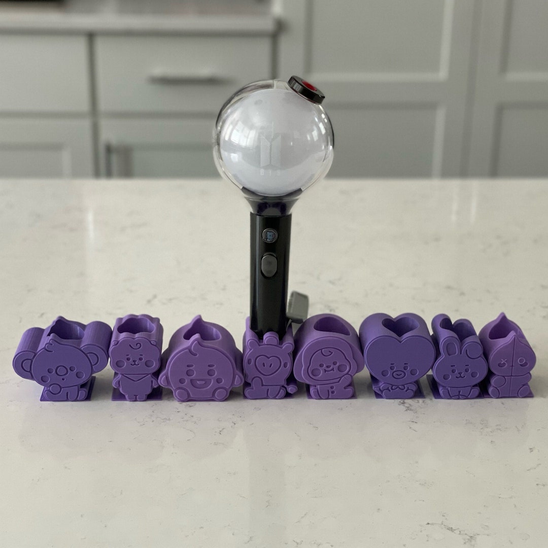 Baby BT21 BTS Army Bomb Light Stick Display Stand MOTS Special Edition ...