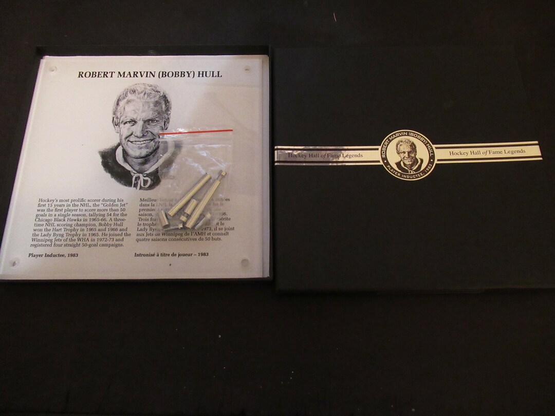 Robert Marvin bobby Hull Hall of Fame Inductee Plaque - Etsy