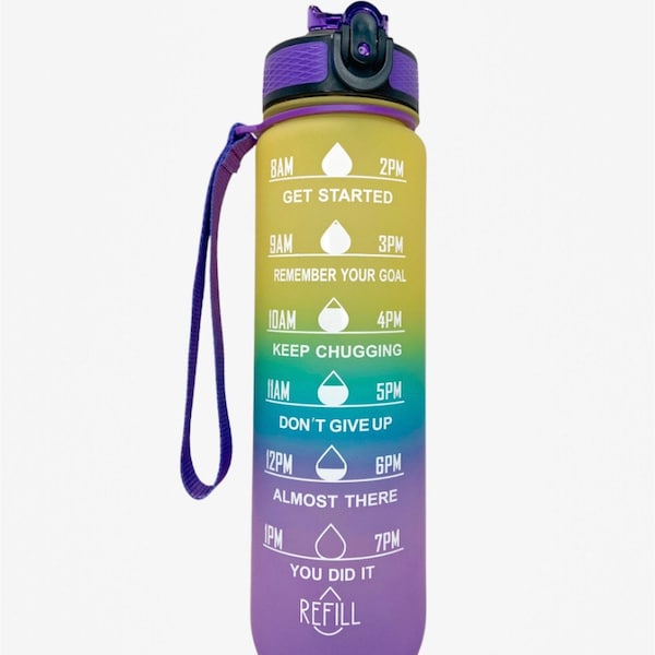 Motivational Water Bottle - Etsy