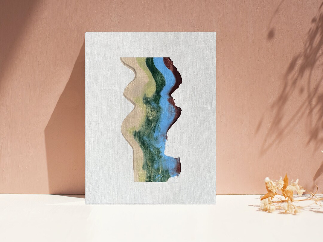 Abstract Smear Wall Art Painting 11 X 14 In - Etsy