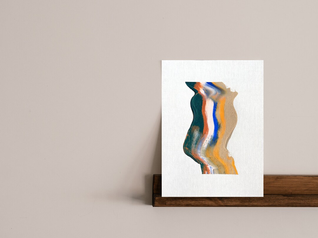 Abstract Smear Wall Art Painting 9 X 12 In - Etsy