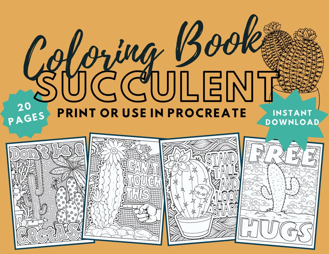 Digital Coloring Book / Procreate / Instant Download / Coloring Pages ...