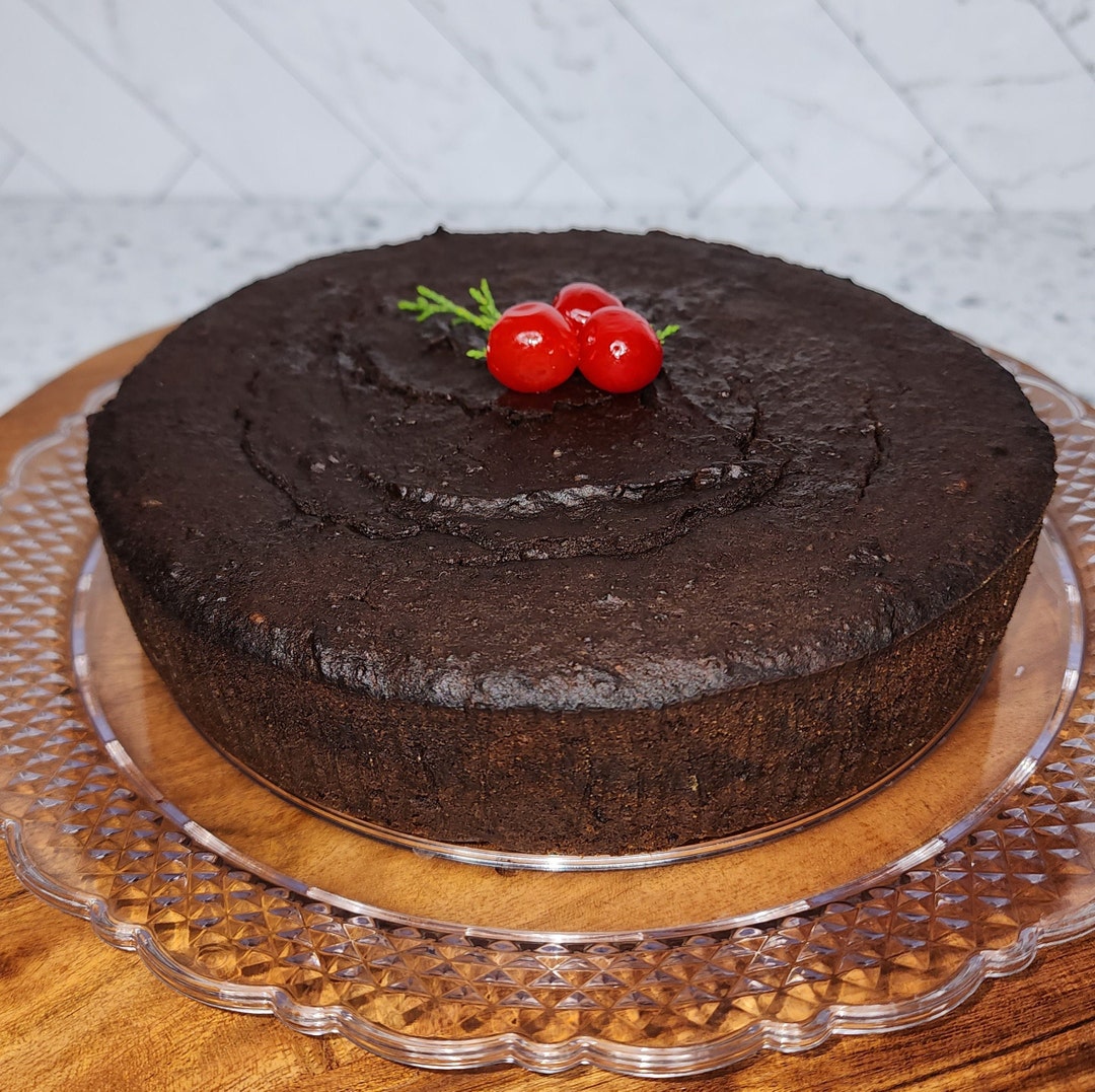 9" Caribbean Black Cake/rum Cake - Guyana/jamaica/west Indies - Etsy
