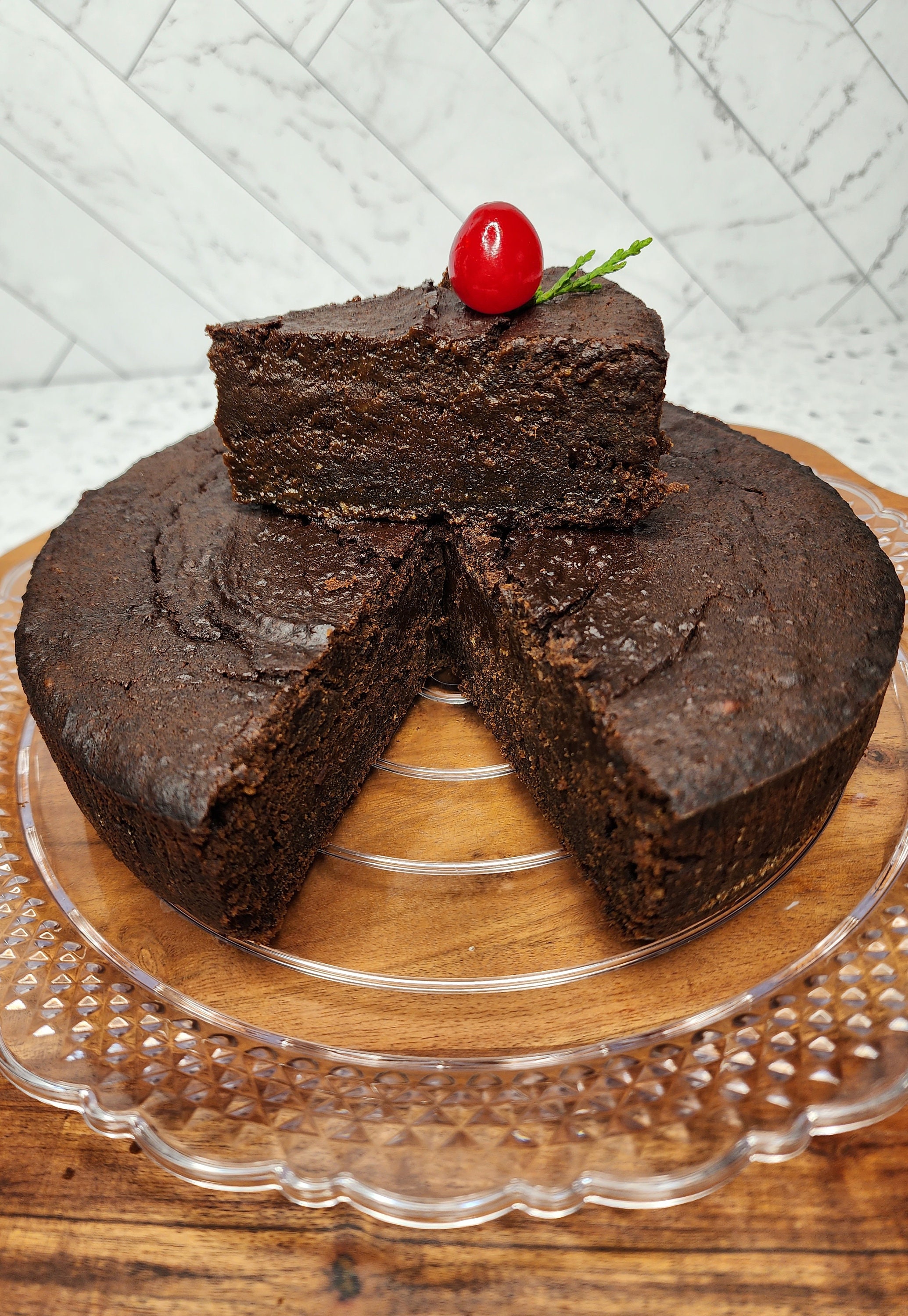 9" Caribbean Black Cake/rum Cake - Guyana/jamaica/west Indies - Etsy