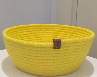 Yellow Basket - Etsy