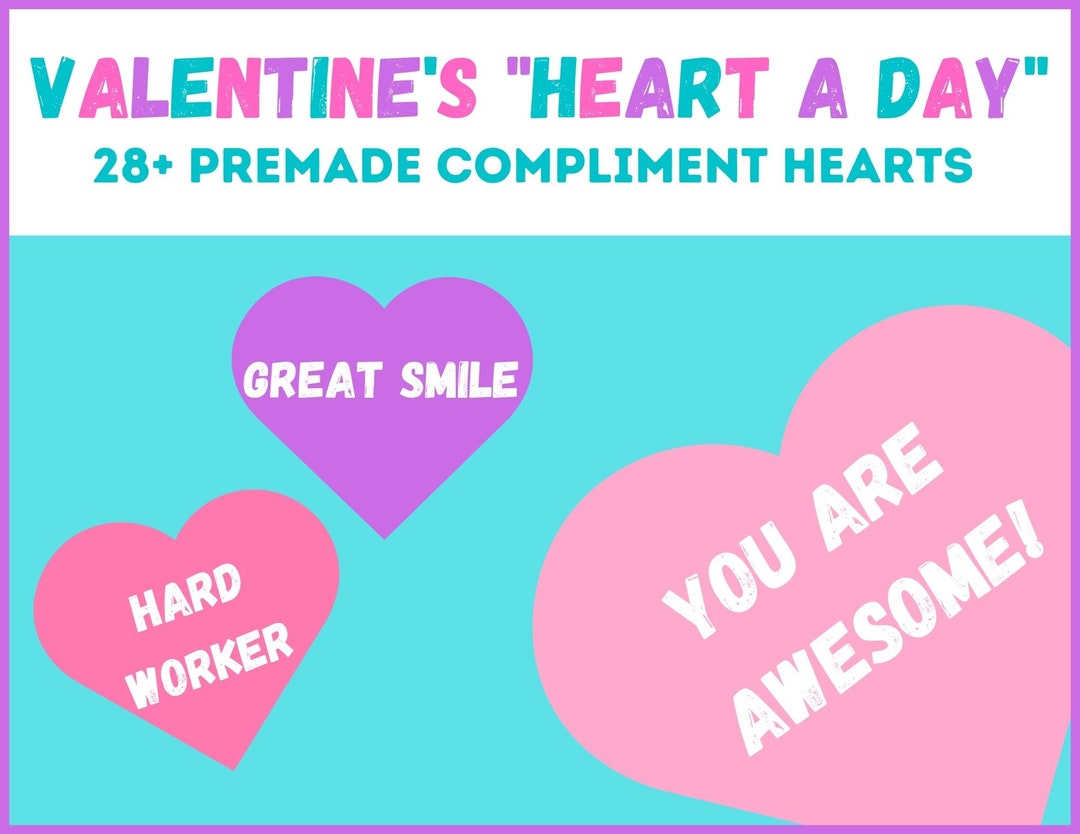 Valentine's Day Valentine's Day Activities Heart A Day Spread Kindness ...