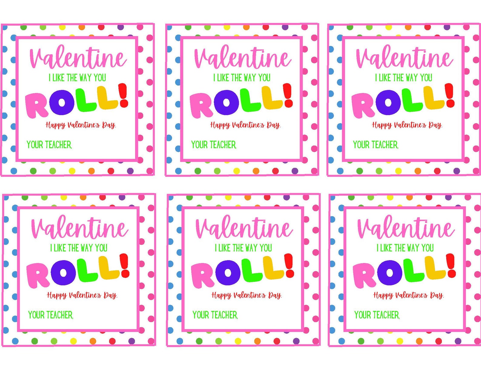 Valentines From Teacher | Editable Valentine Card | Editable Valentine ...