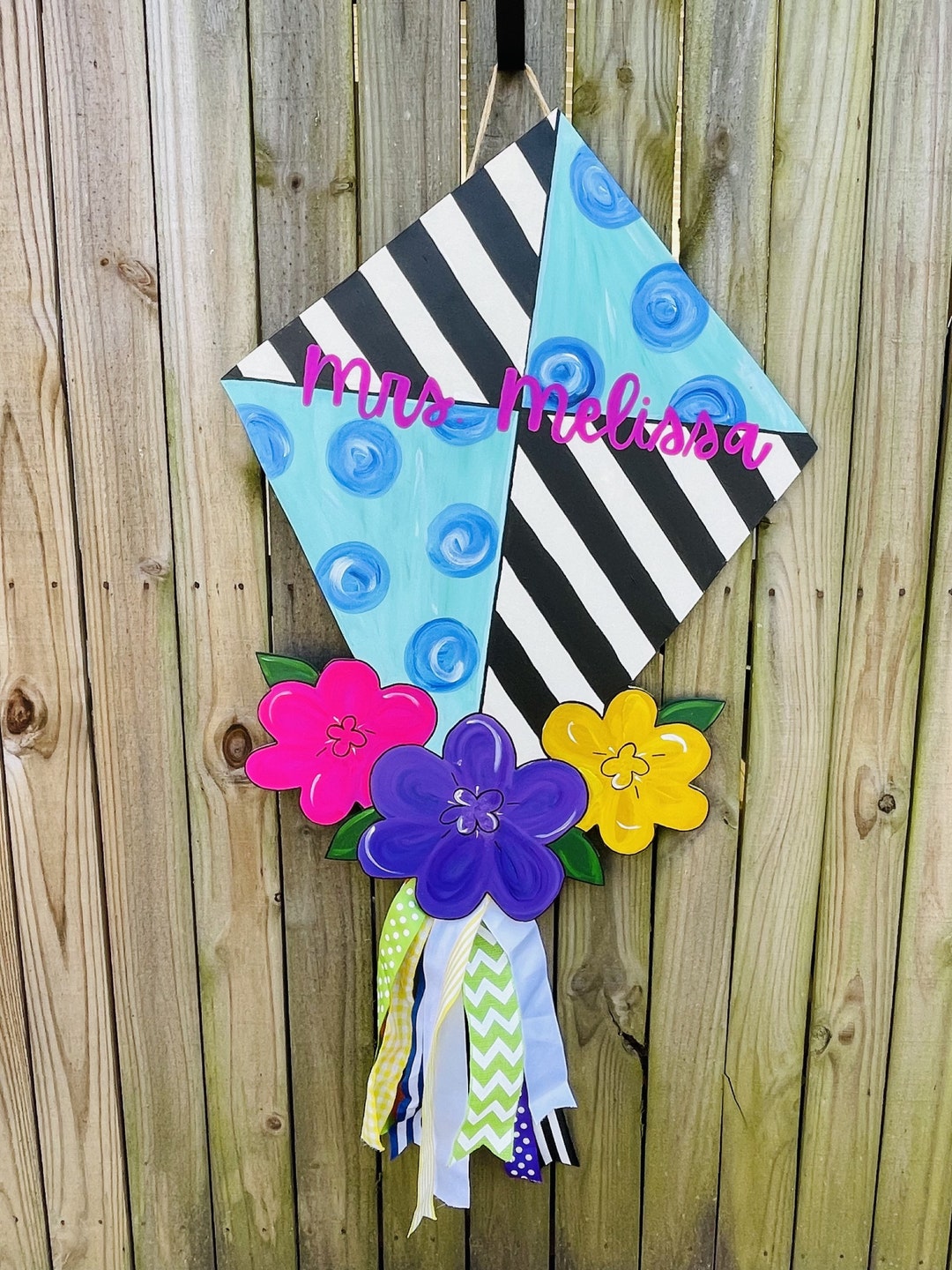 Kite Door Hanger/door Hanger/spring/front Door/spring Door Hanger ...