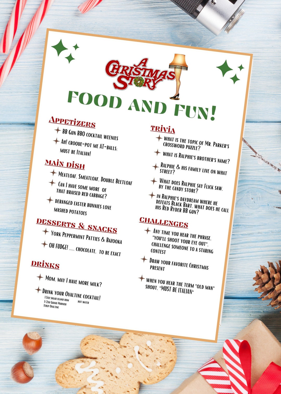 Holiday Dinner and Activities | A Christmas Story | Dinner & a Movie ...