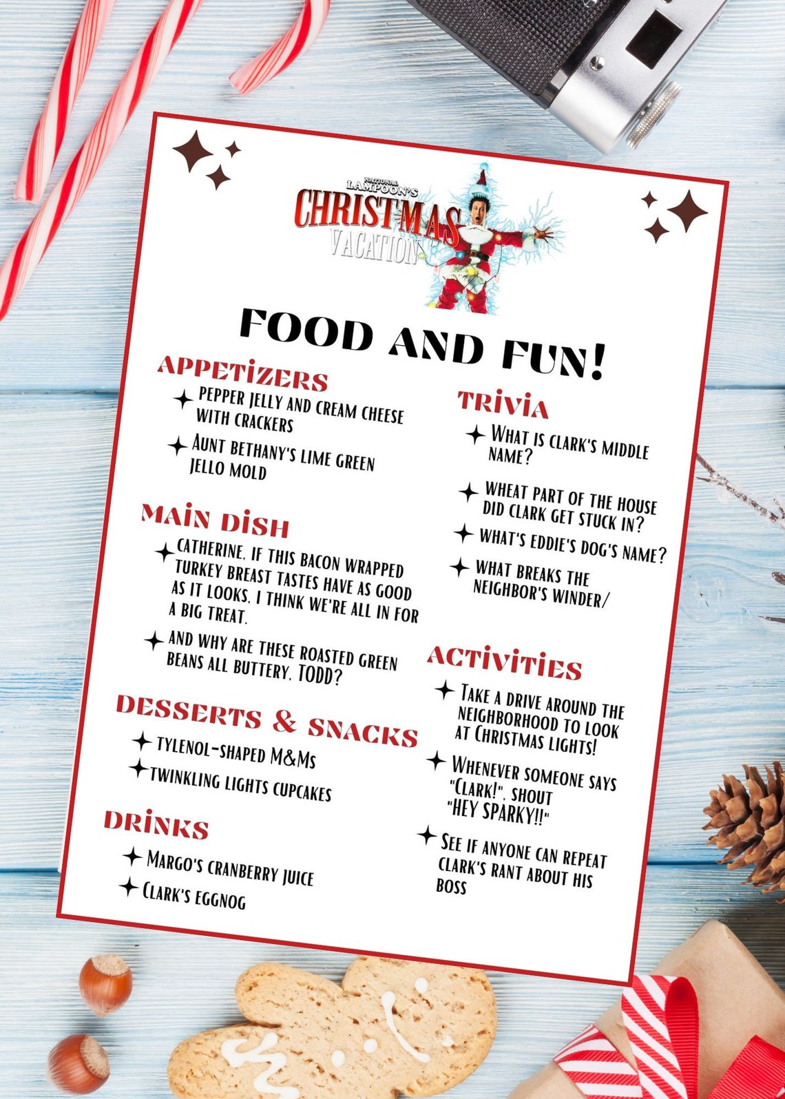 National Lampoon's Christmas Vacation |holiday Dinner and Activities ...