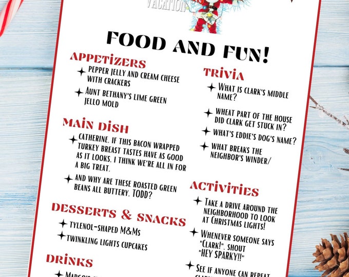 National Lampoon's Christmas Vacation holiday Dinner and Activities ...