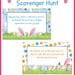 Easter Egg Scavenger Hunt | Easter Bunny | 2 Sets | Indoor/outdoor ...