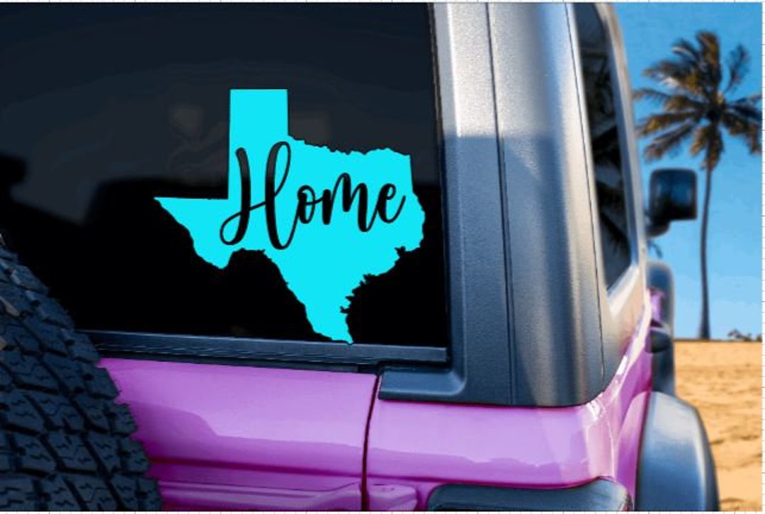 Car Decals | Home State Decals | Vinyl Name Decals | Name Decal ...