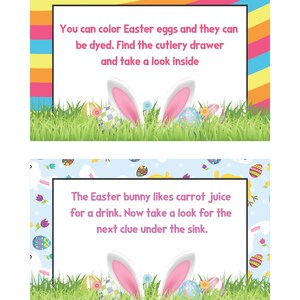 Easter Egg Scavenger Hunt | Easter Bunny | 2 Sets | Indoor/outdoor ...