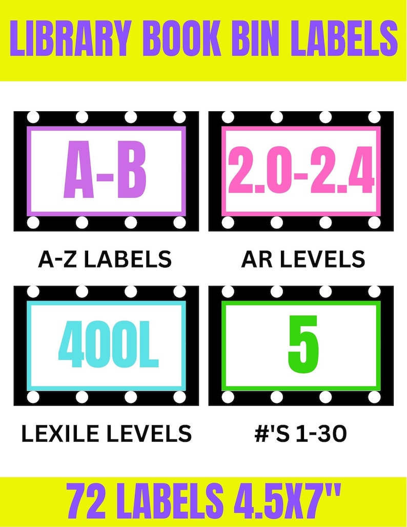 Classroom Library Book Bin Labels Classroom Library Book Bin Labels ...