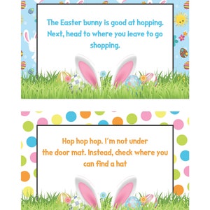 Easter Egg Scavenger Hunt | Easter Bunny | 2 Sets | Indoor/outdoor ...