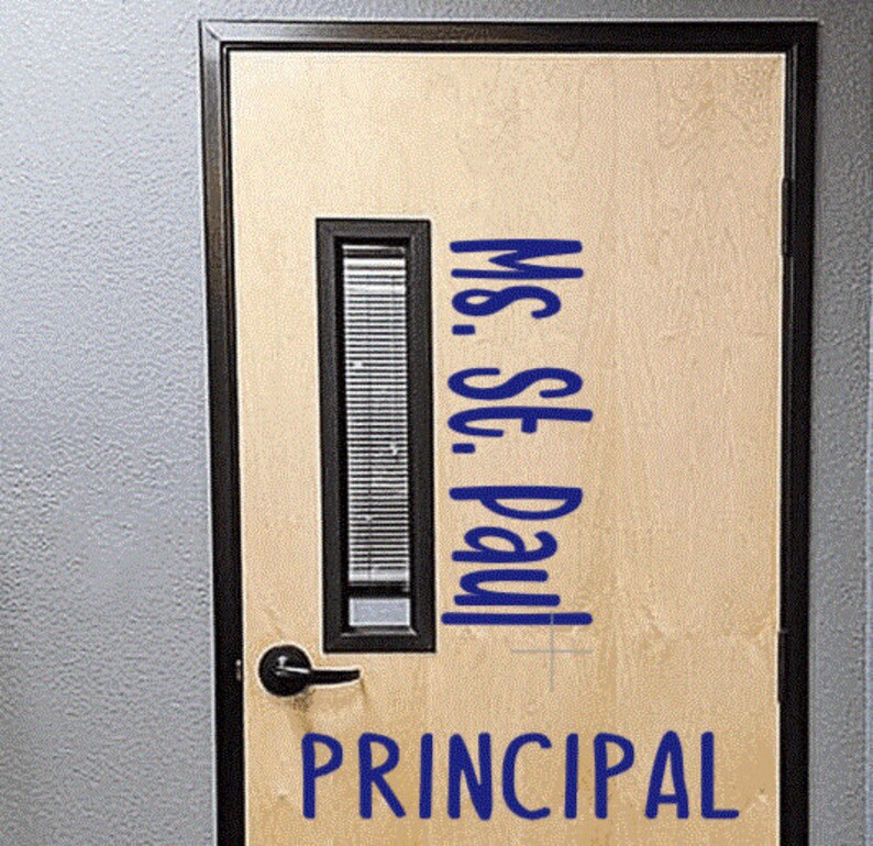 Personalized School Name Decal | School Name Door Decal | School ...