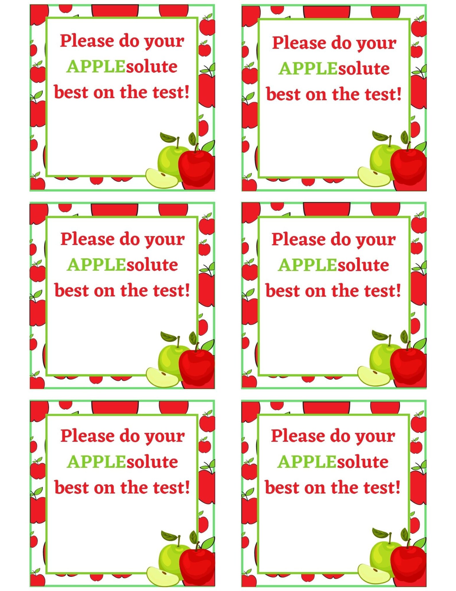 Testing Treat Bag Toppers | STAAR Testing | Benchmark Testing Snack - Etsy