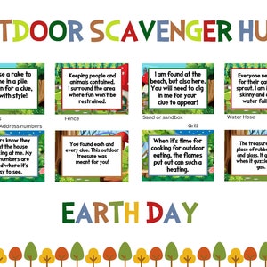 Earth Day 2023 | Reuse | Recycle | Outdoor Scavenger Hunt | Earth Day ...