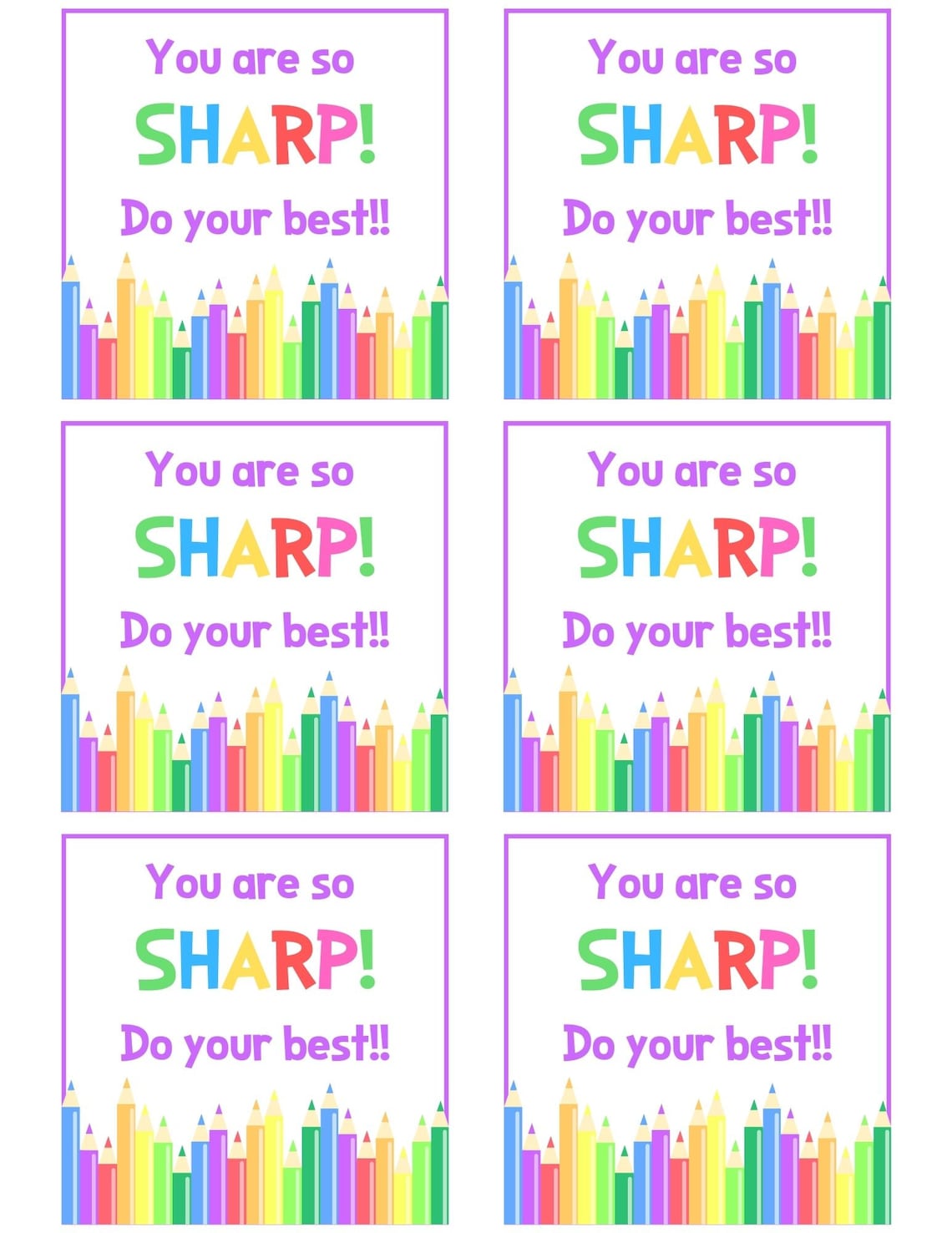 Testing Treat Bag Toppers | STAAR Testing | Benchmark Testing Snack - Etsy