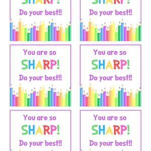 Testing Treat Bag Toppers | STAAR Testing | Benchmark Testing Snack - Etsy