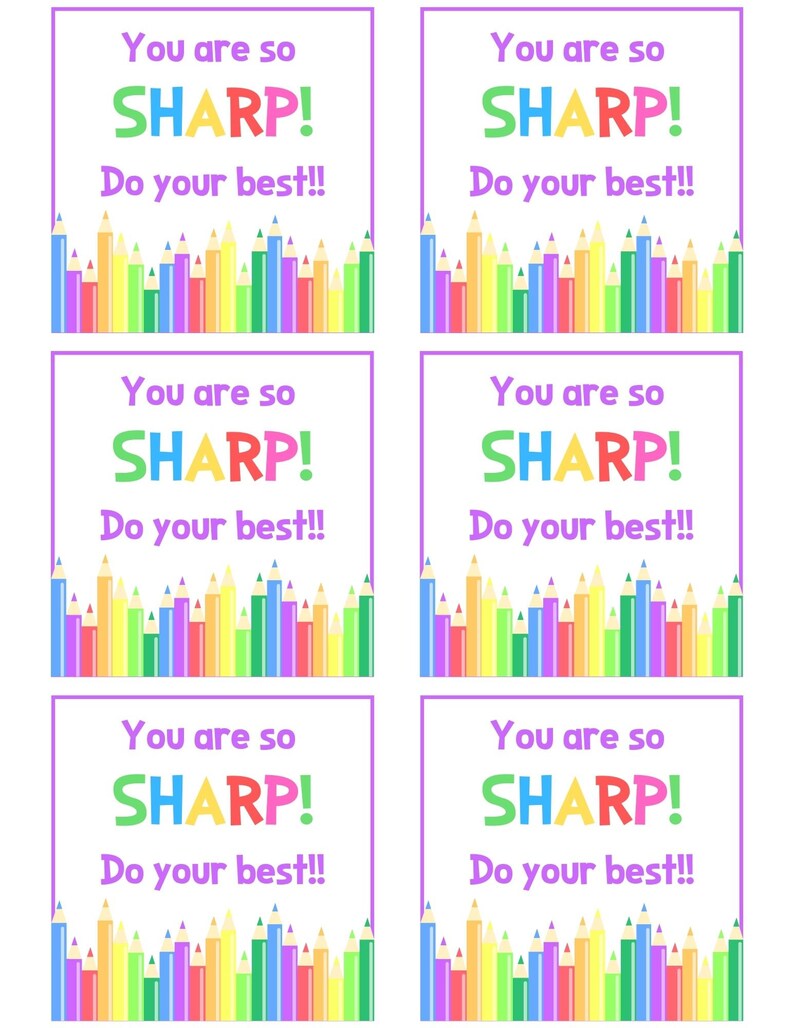 Testing Treat Bag Toppers | STAAR Testing | Benchmark Testing Snack - Etsy