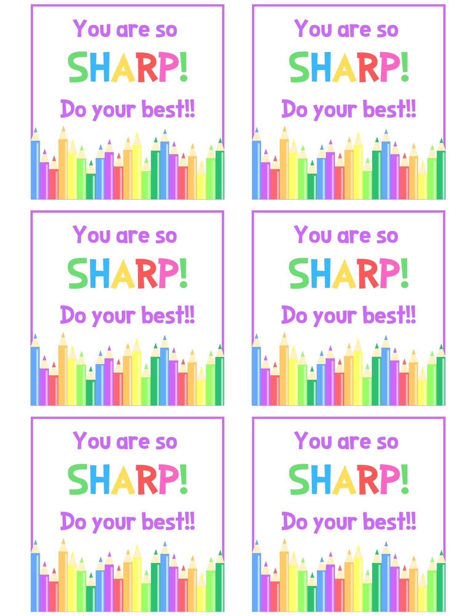 Testing Treat Bag Toppers | STAAR Testing | Benchmark Testing Snack - Etsy