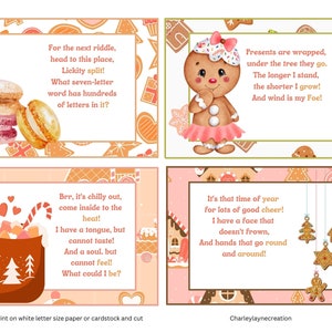 Christmas Scavenger Hunt Riddles | Christmas Treasure Hunt Clues Older ...