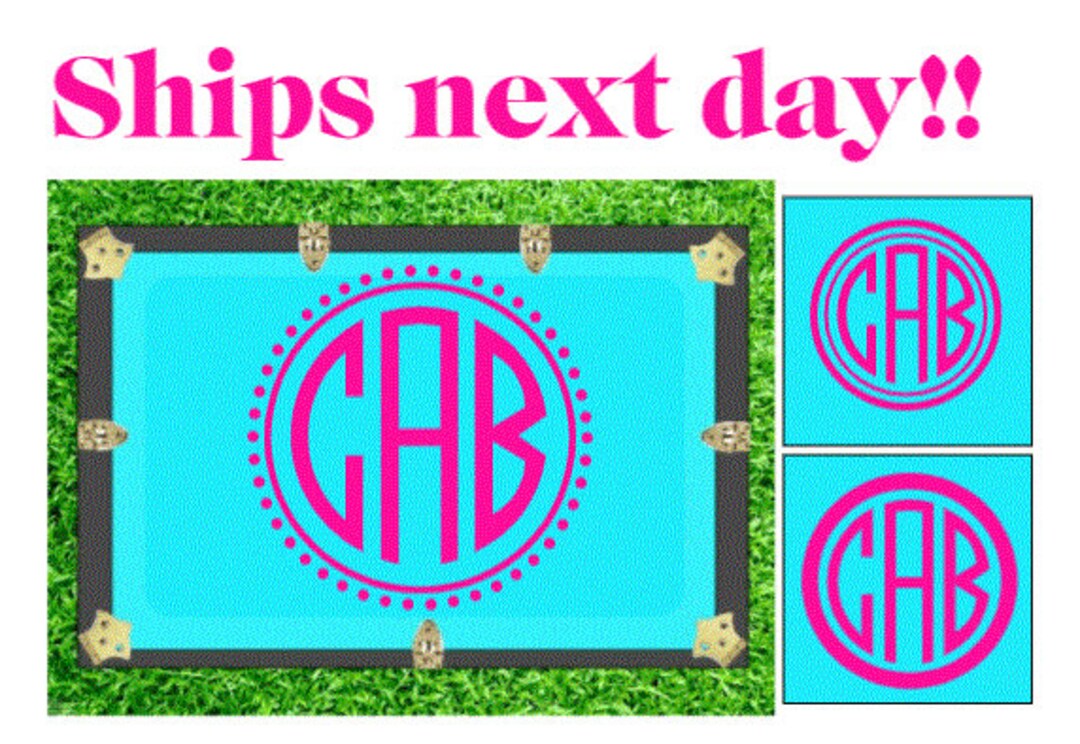 Custom Camp Trunk Monogram Decal | Summer Camp Gear | Footlocker | Camp ...