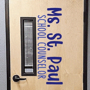 Personalized School Name Decal | School Name Door Decal | School ...