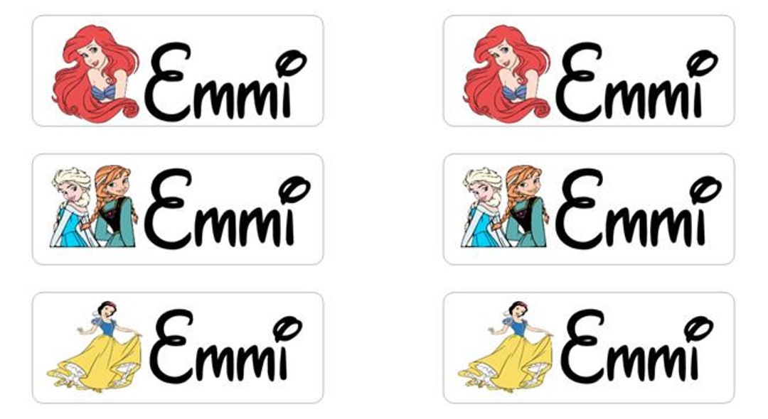 Disney Princess Labels | School Supplies Labels | Teacher Gifts ...