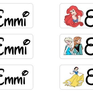 Disney Princess Labels School Supplies Labels Teacher - Etsy