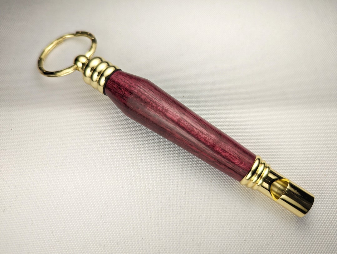Luxury 3 in 1 Keychain Whistle Secret Stash Key Ring Compartment Wood ...