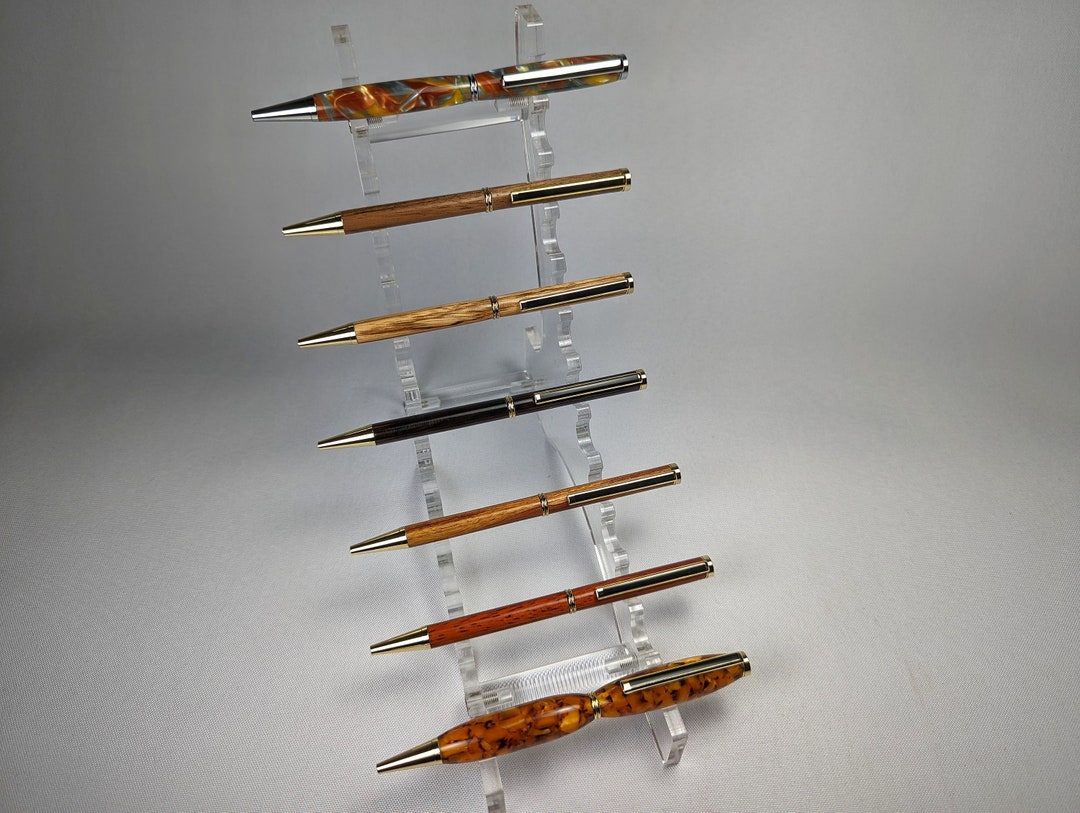Premium Slimline Ballpoint Wood Pen | Diary Notebook Logbook Journal ...