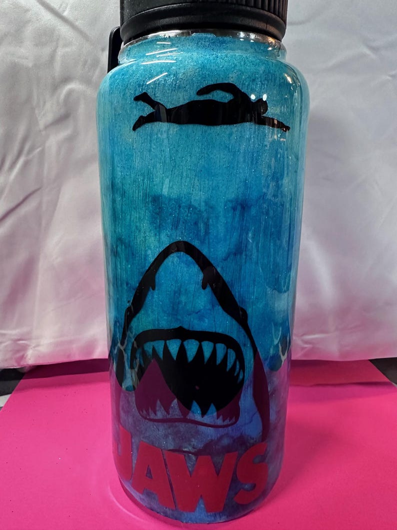 Jaws Water Bottle - Etsy