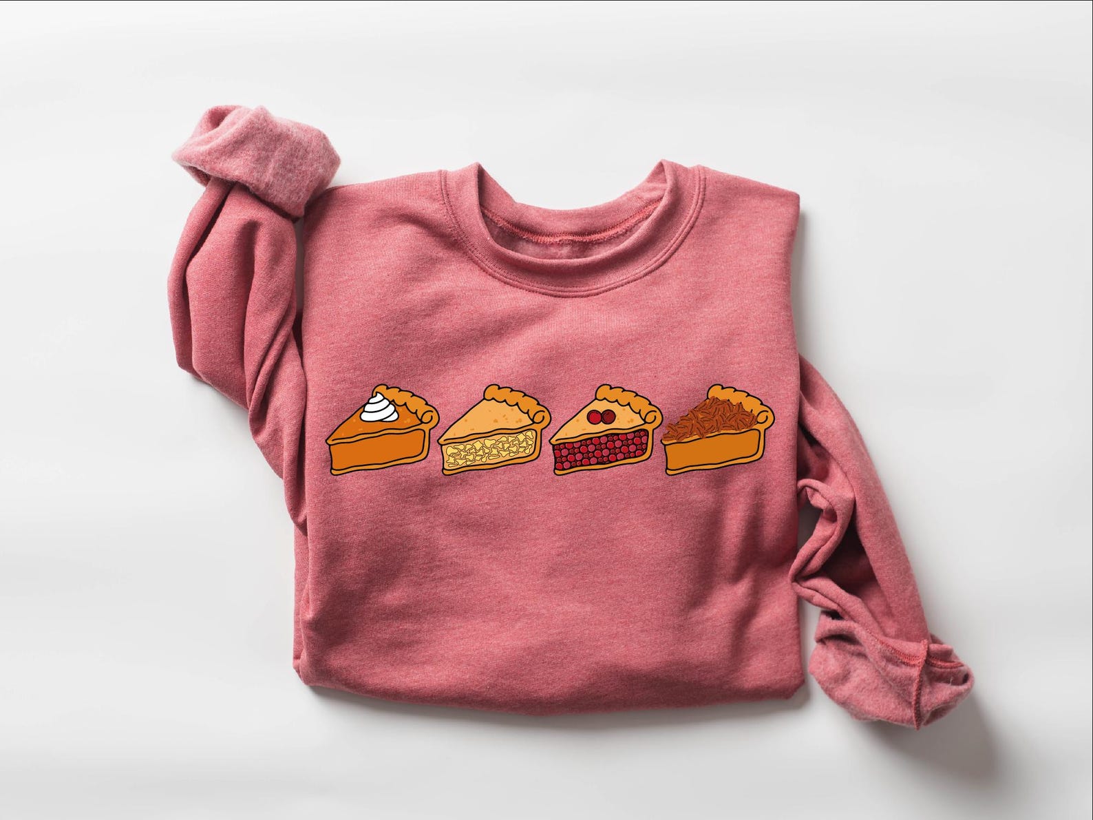Thanksgiving Pie Sweatshirt, Thanksgiving Cherry Pie Shirt, Pumpkin Pie ...