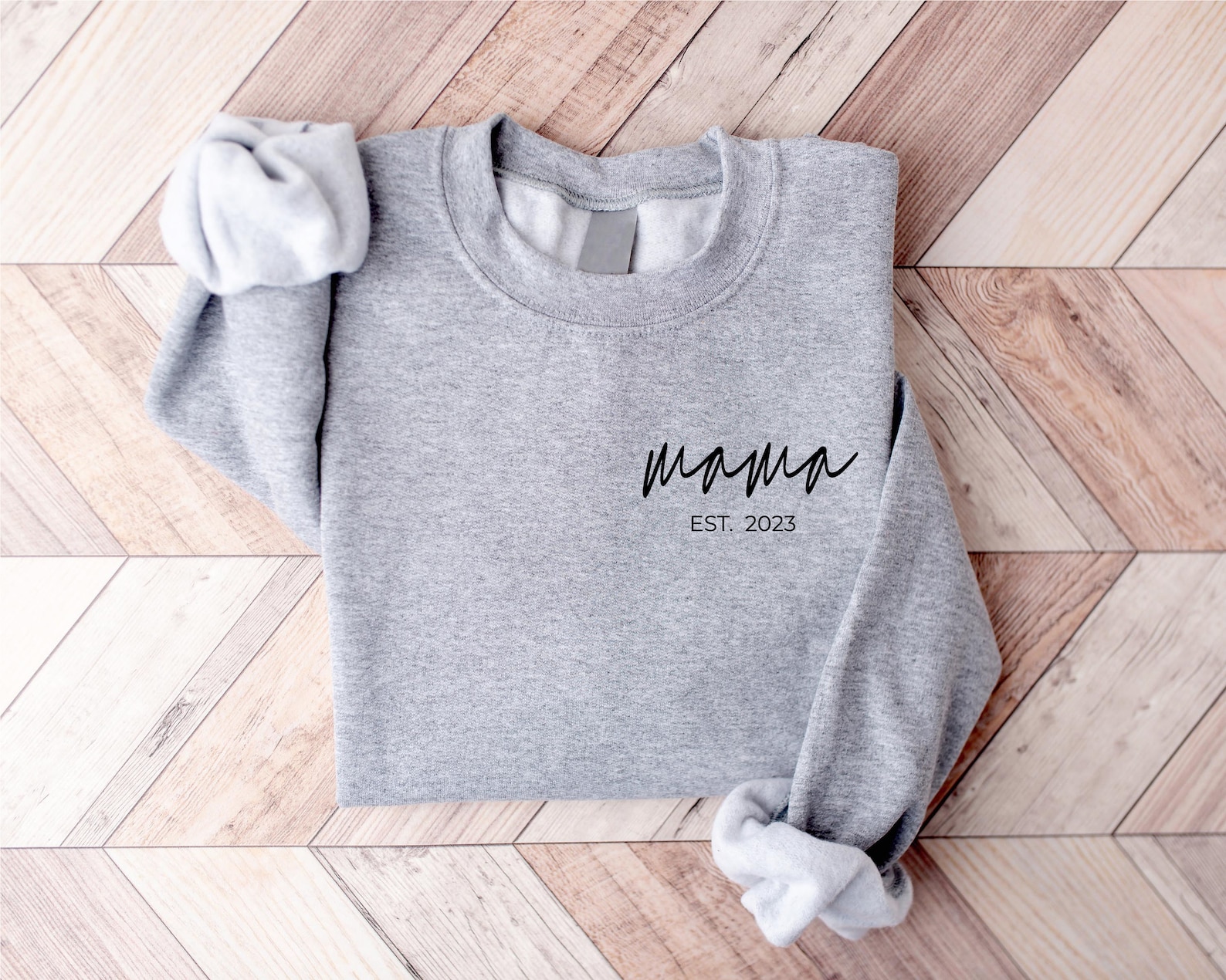 Custom Mama Est Sweatshirt Personalized Mother's Day - Etsy