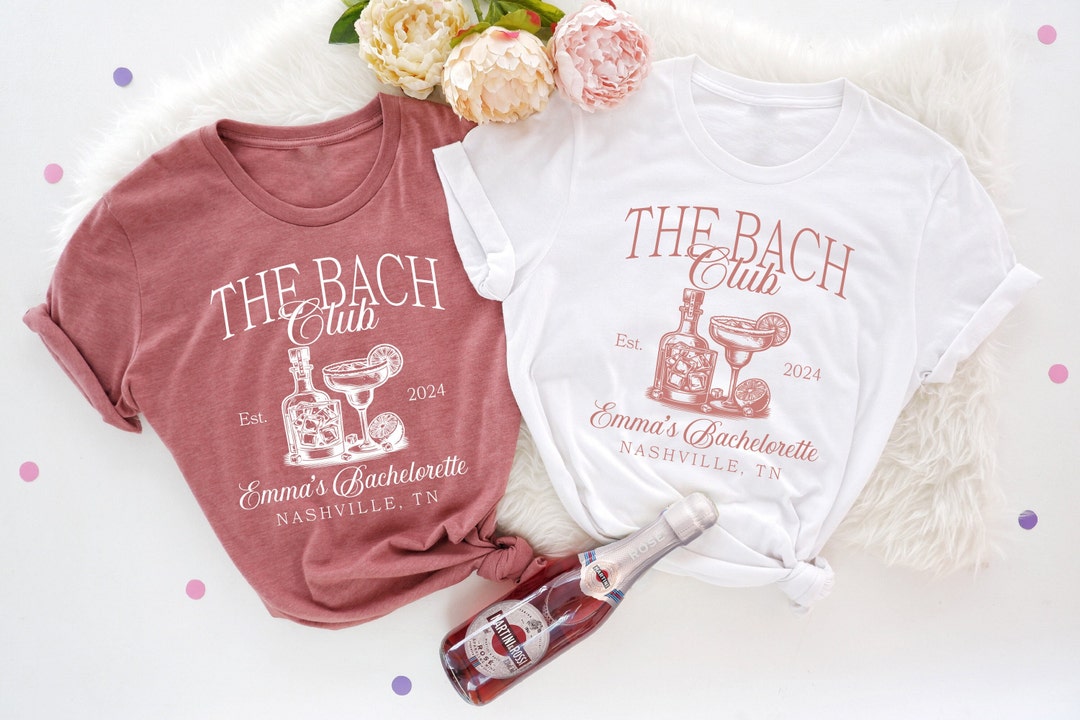 Custom Bach Club Bachelorette Party Shirt, the Bach Club Bachelorette ...