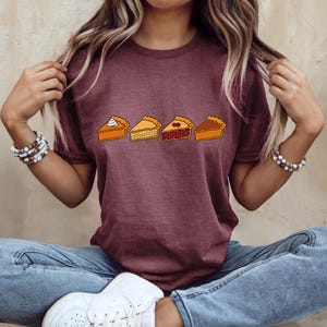 Thanksgiving Pie Sweatshirt, Thanksgiving Cherry Pie Shirt, Pumpkin Pie ...