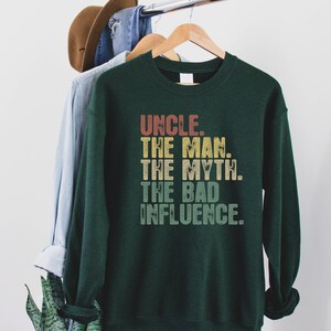 Retro Uncle Sweatshirt, Cute Uncle Sweatshirt, New Uncle Sweatshirt ...