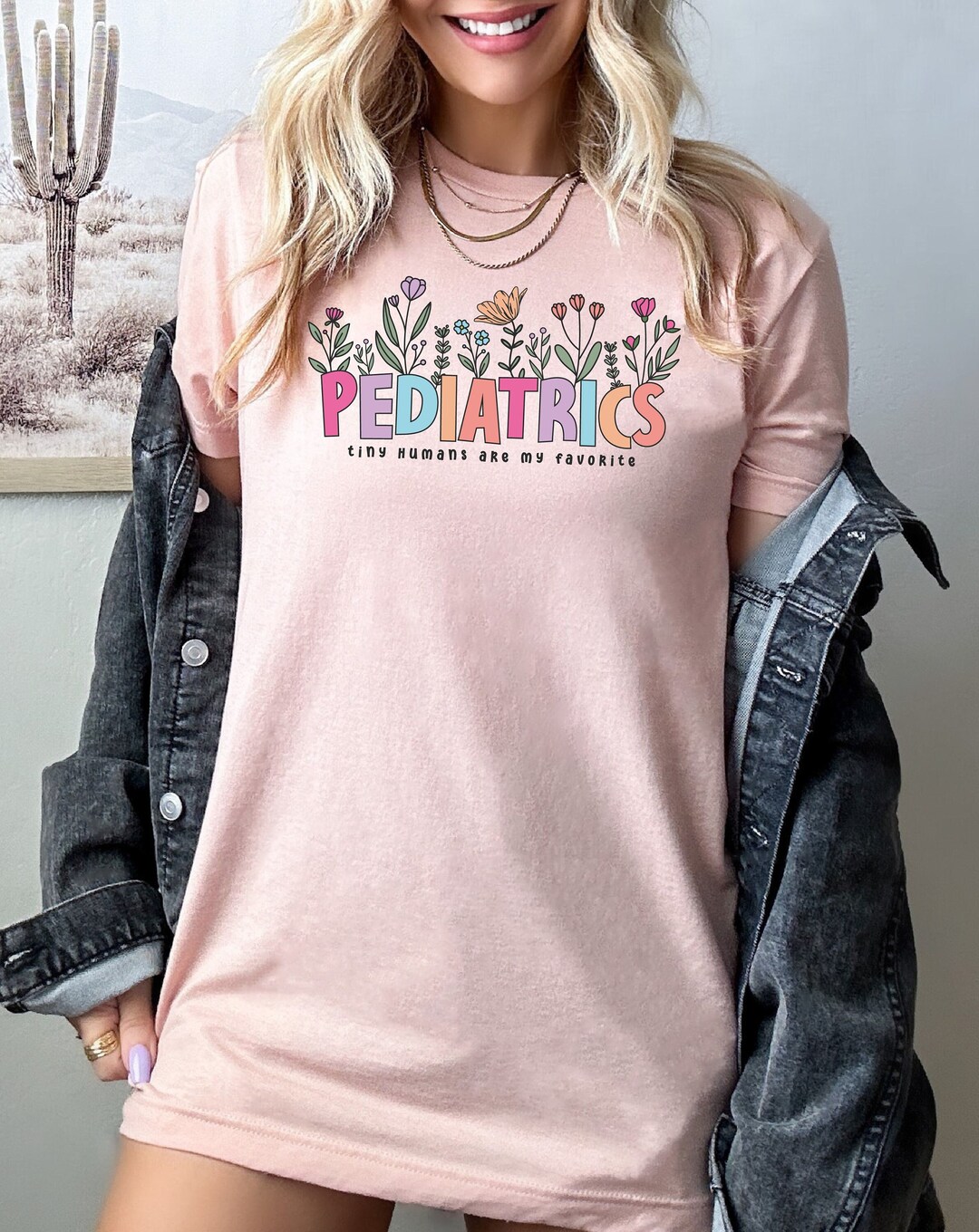Floral Pediatric Nurse Shirt, PICU Nurse Shirt, Pediatrics Nurse Shirt ...