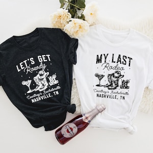 My Last Rodeo Shirt, Custom Name Bachelorette Party Shirts, Let's Get ...