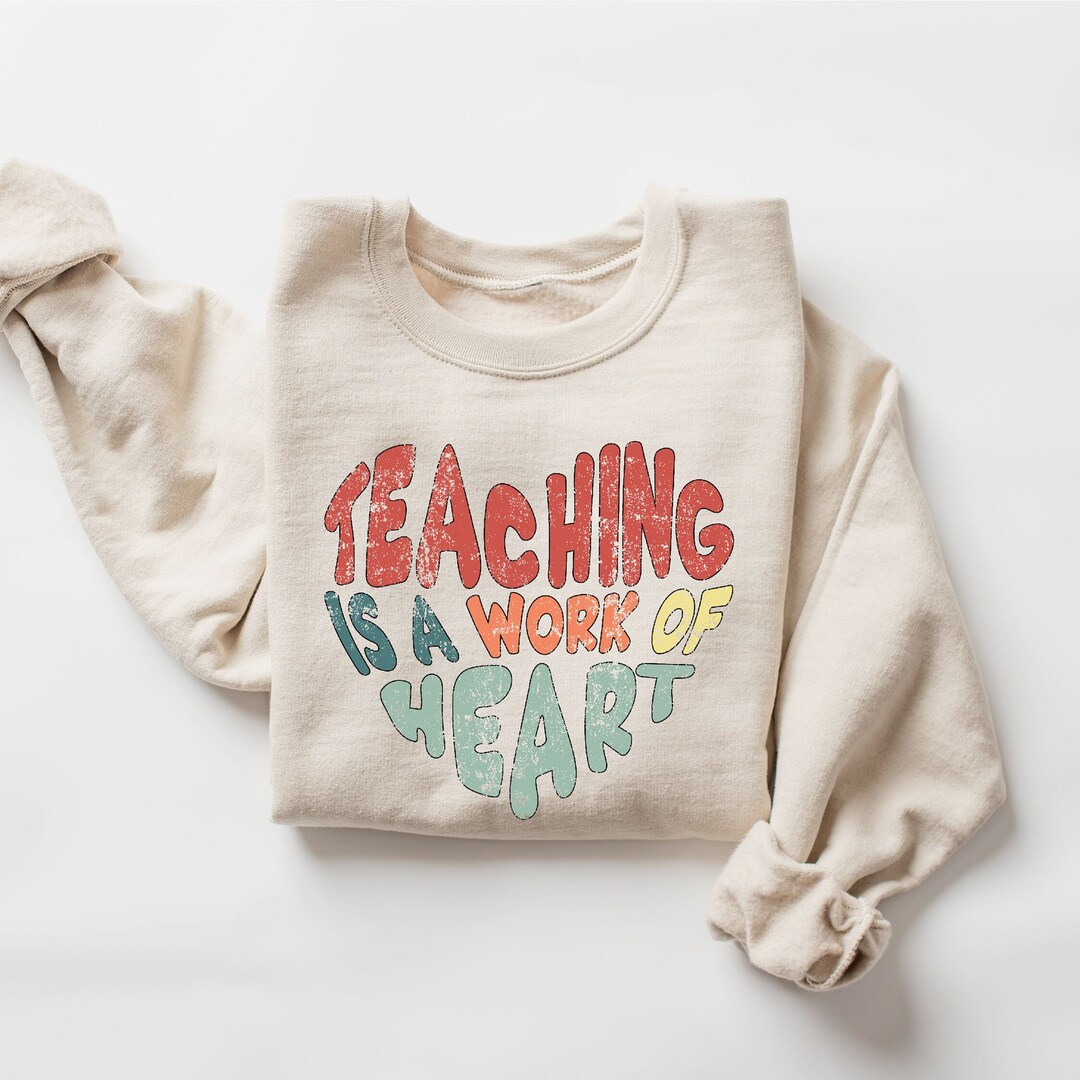 Retro Teacher Sweatshirt Cute Teacher Sweatshirt Team Teacher
