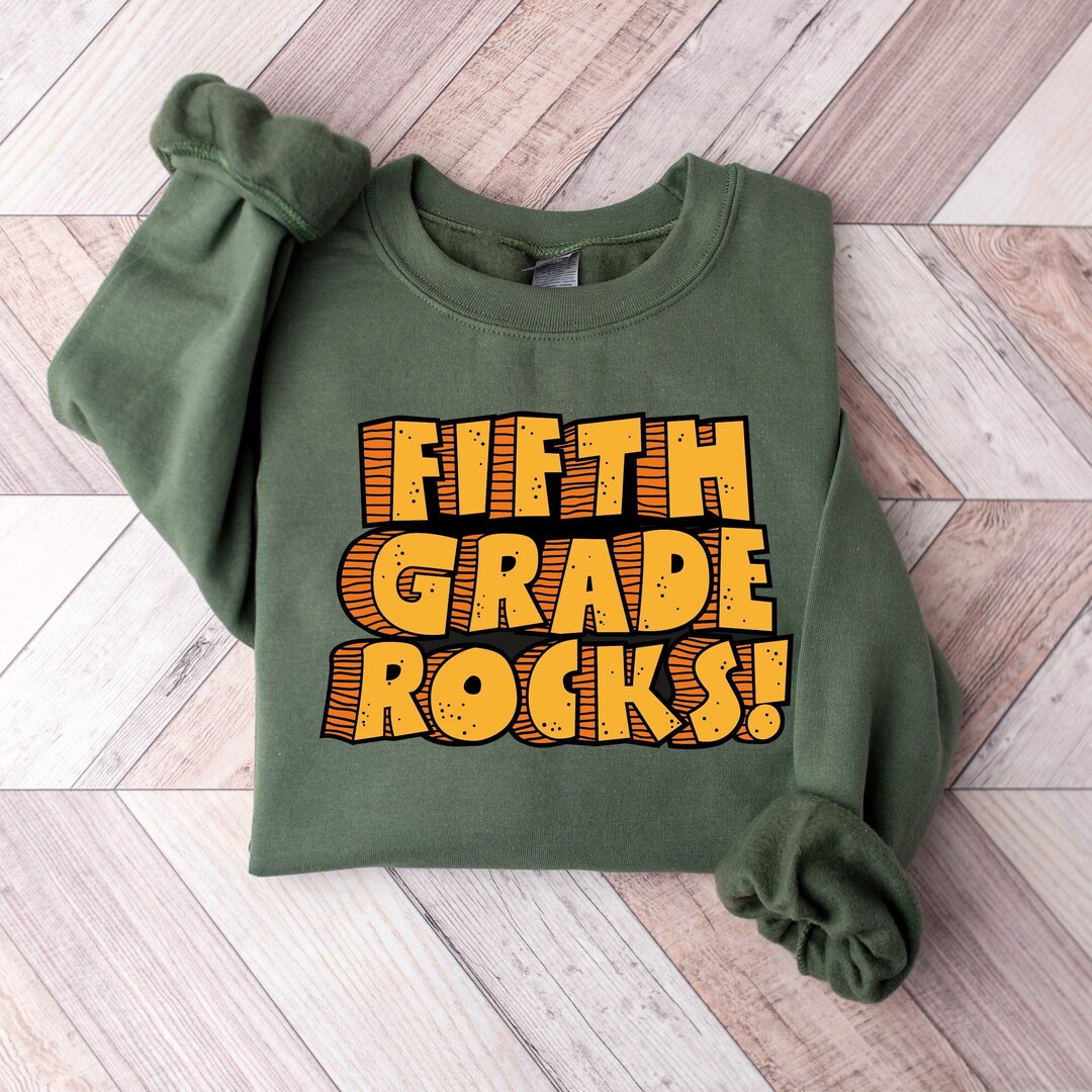 Fifth Grade Rocks Sweatshirt, Hello Fifth Grade Shirt, Back to School ...