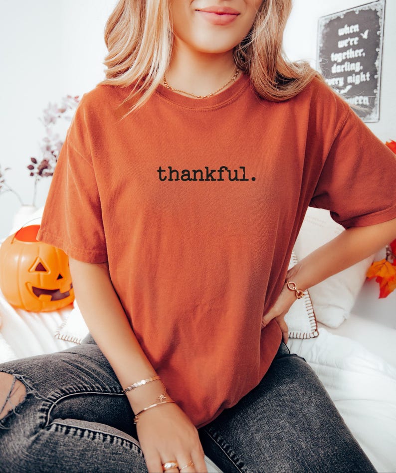 Retro Thankful Sweatshirt, Thankful Shirt, Womens Thanksgiving ...